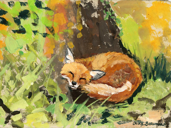 Auburn Dreamer - fox print - Olivia Beaumont Fine Art