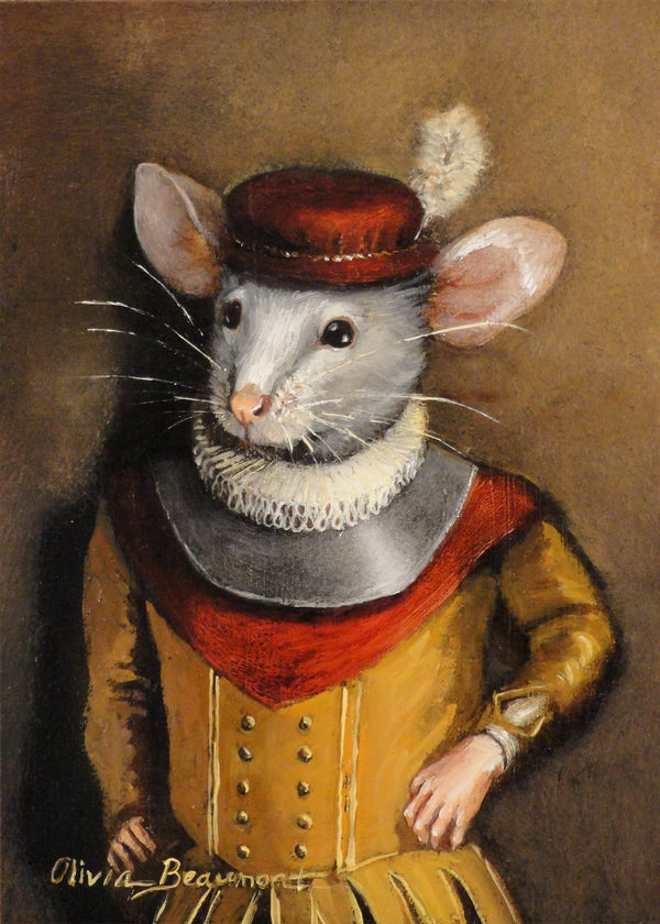 Samuel the Brave - mouse print - Olivia Beaumont Fine Art